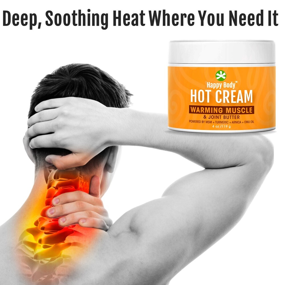 Hot Cream | MSM Pain Cream | 4 oz. - Canada | By Happy Body®